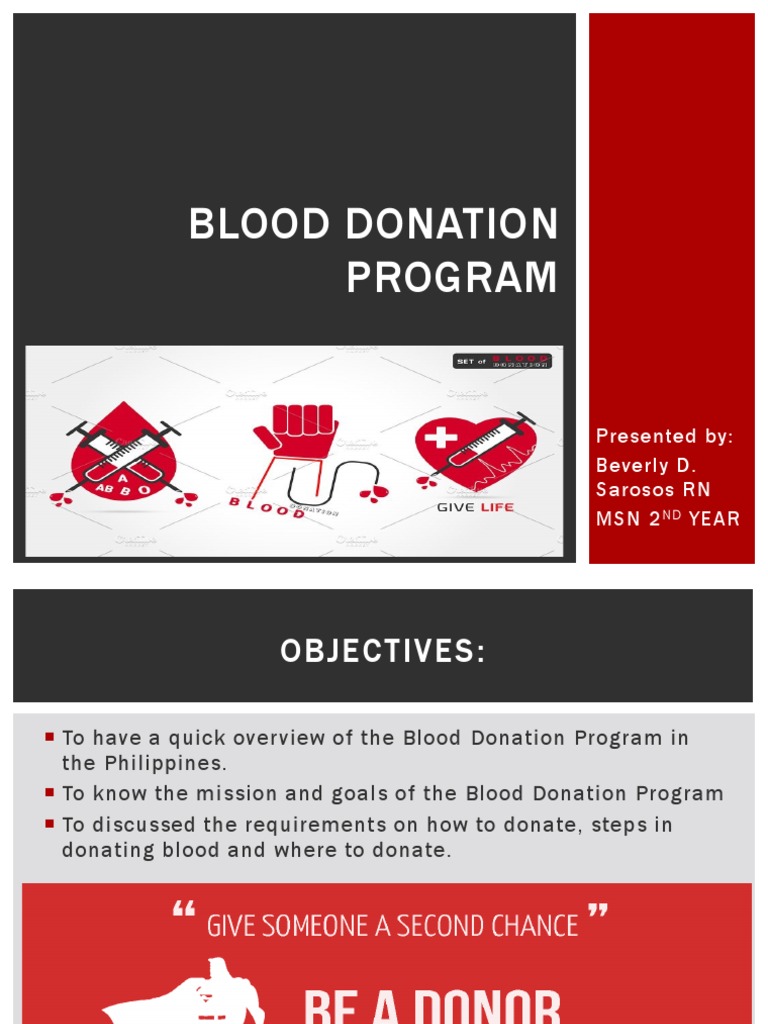 Blood Donation Program | PDF | Blood Donation | Metro Manila