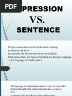 Mathematical Expressions and Sentences | PDF | Mathematics | Arithmetic