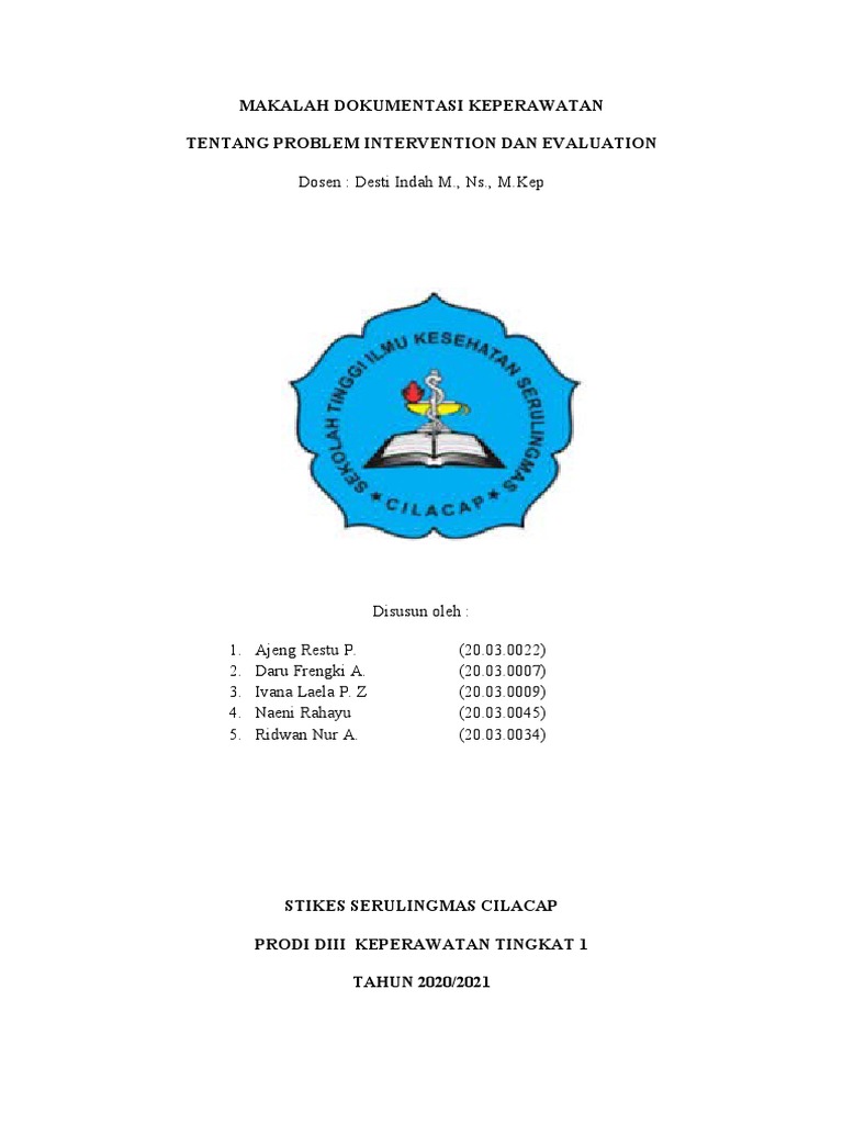 Makalah Problem Intervention Evaluation | PDF
