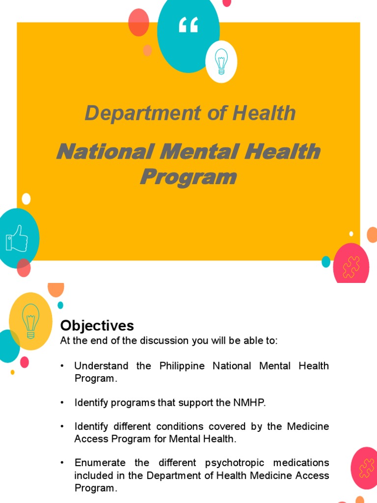 Mental Health Program | PDF | Mental Disorder | Mental Health