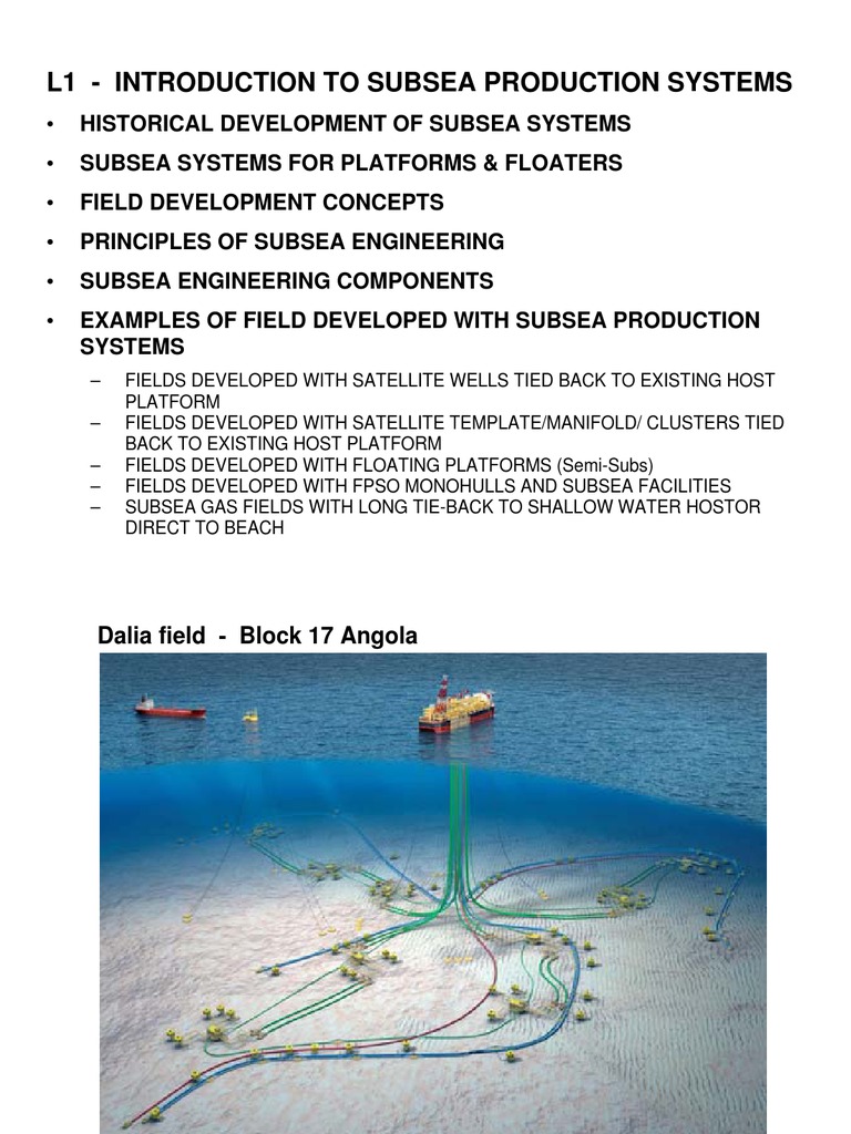 L01 - Introduction To Subsea Production | Download Free PDF | Subsea ...