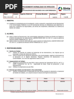 PNO-GCA-001-01 Elaboración de Procedimientos Normalizados de Operación | PDF | Sistema de manejo ...