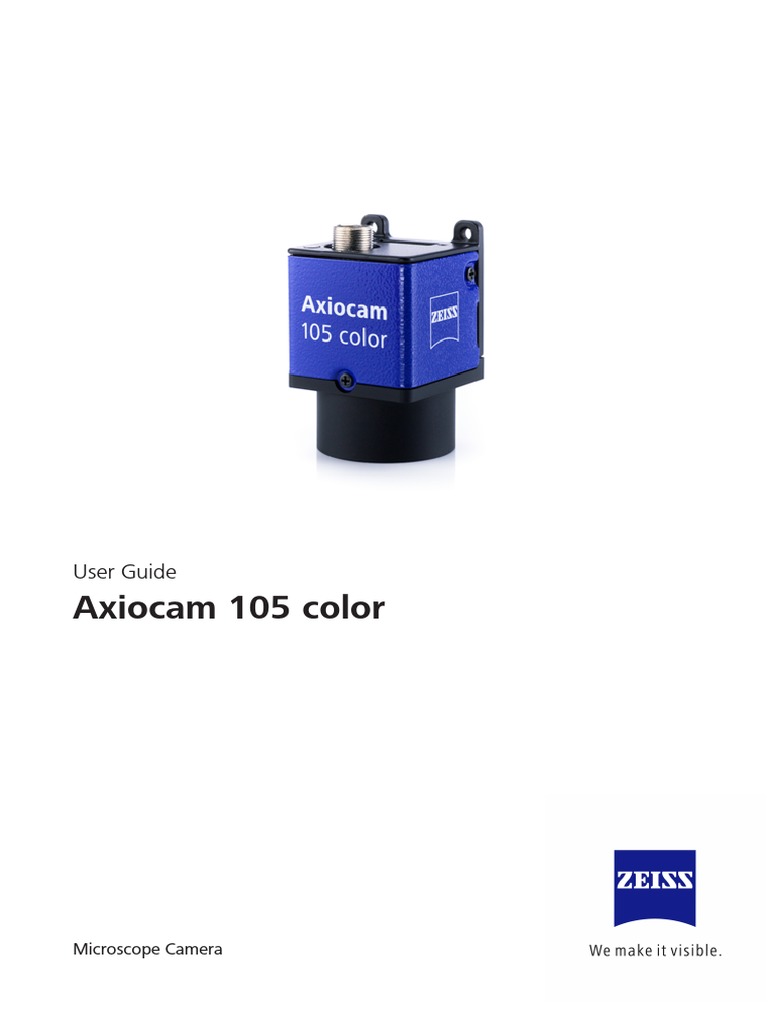 Axiocam 105 Color - User Guide | PDF | Personal Computers | Camera