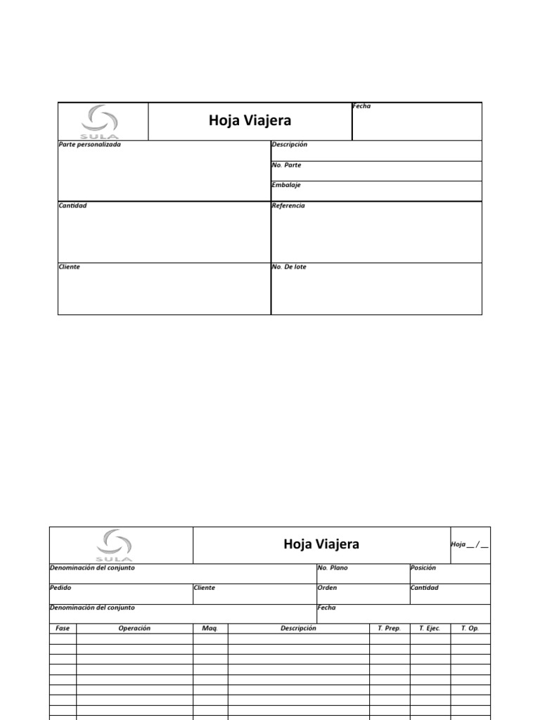 Hoja Viajera | PDF