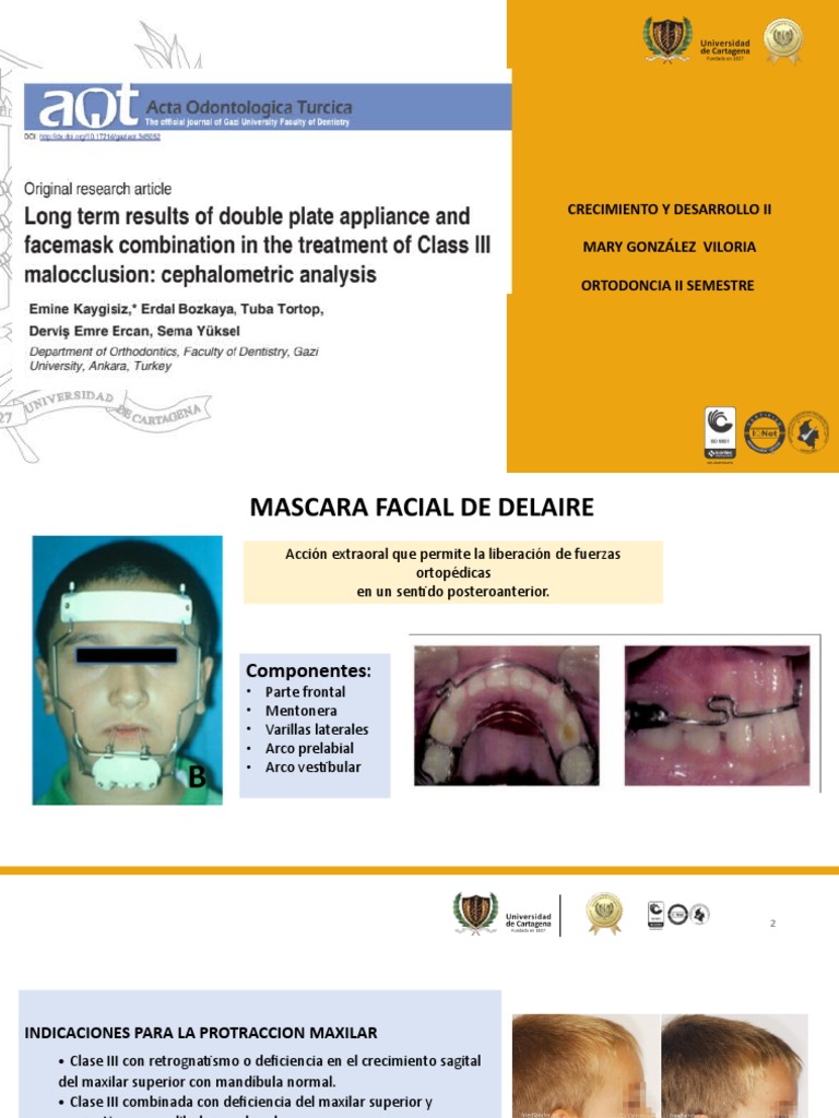 Clase Iii Apd y Mascara Facial | PDF | Ortodoncia | Cara