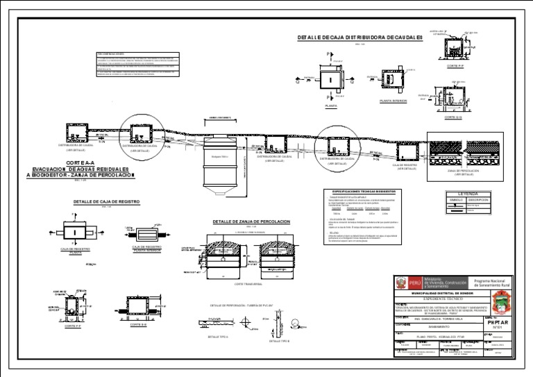 1.3.8. - Perfil Hidrulico PTAR - TSM Con ZANJAS - Tuluce | PDF | La contaminación del agua ...