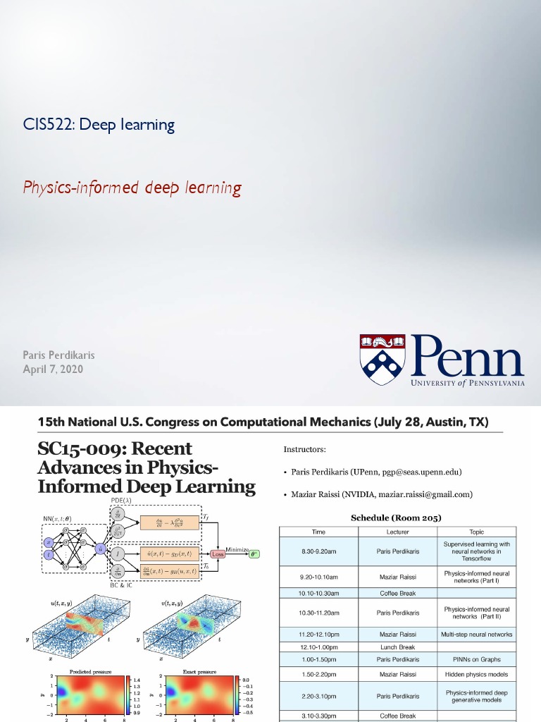 Physics-Informed Deep Learning | PDF | Deep Learning | Partial Differential Equation