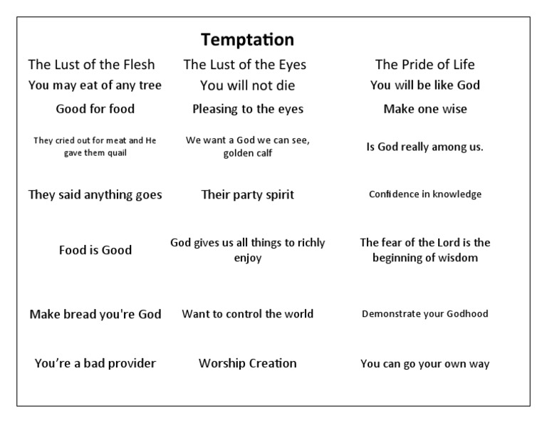Temptation | PDF