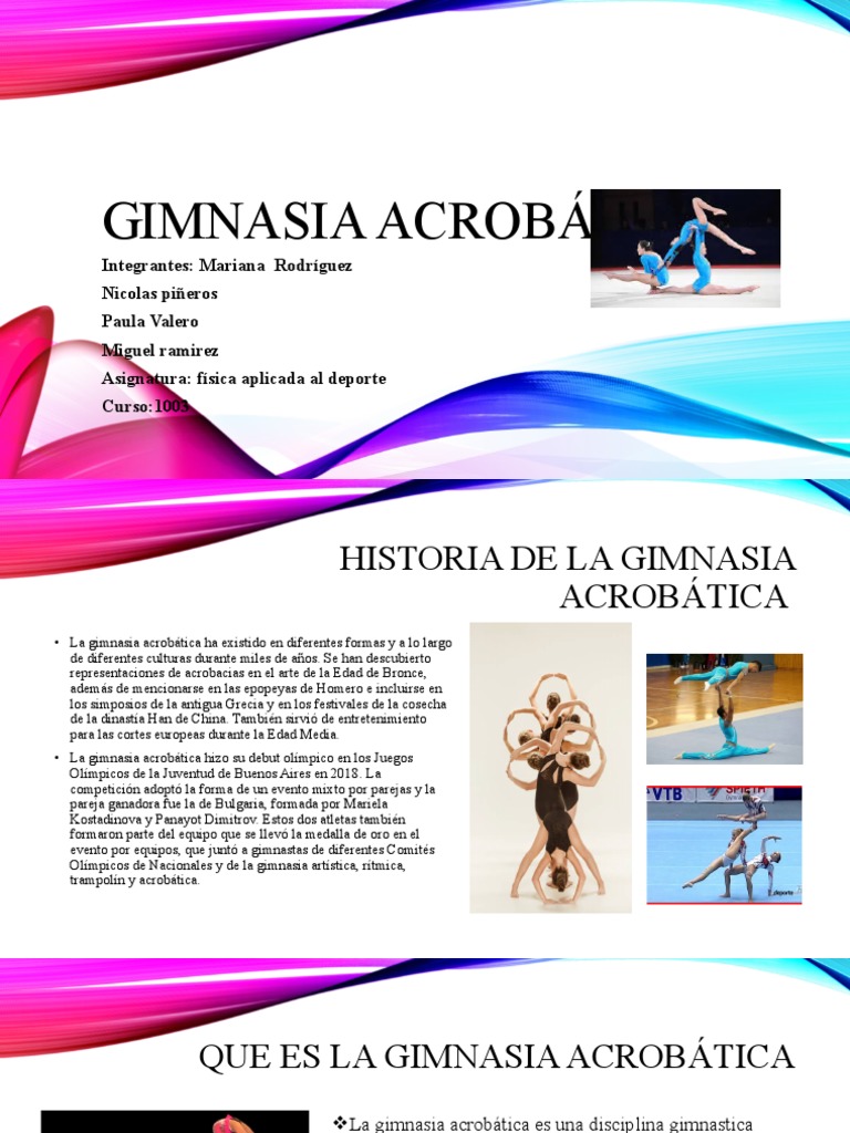 Gimnasia acrobática: historia, características y figuras básicas | PDF ...