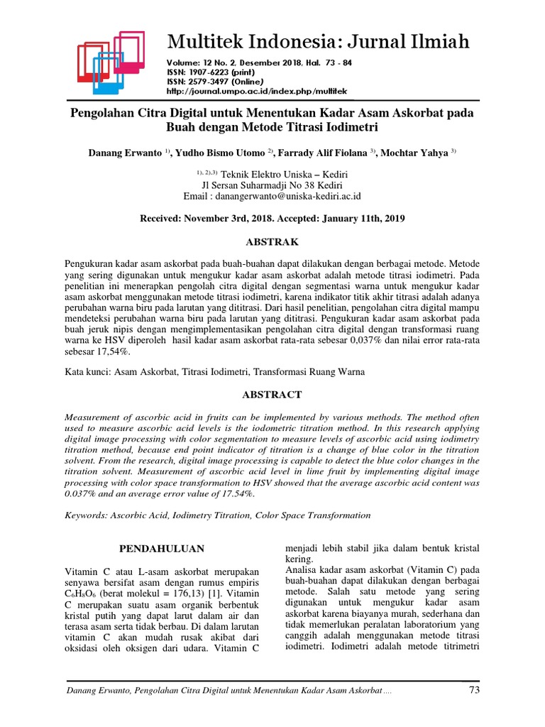 Erwanto, DKK, 2018 | PDF