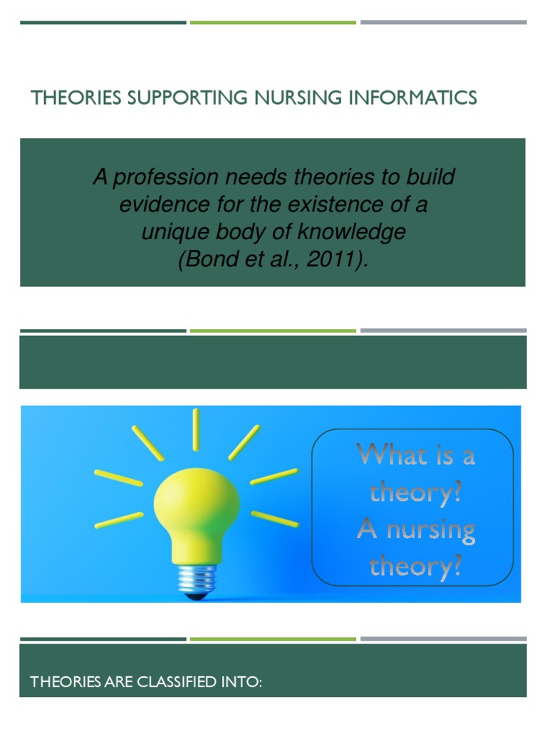 Theories Supporting Nursing Informatics | PDF | Learning | Information