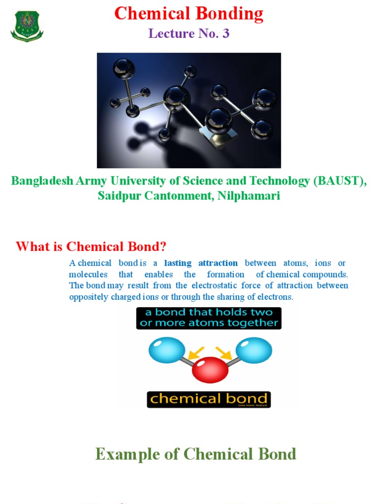 Chemical Bonding Lecture Notes | PDF | Chemical Bond | Ion