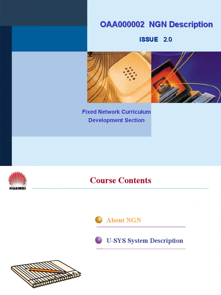 Huawei OAA000002 NGN Description For Fixed Network Training Curriculum ...