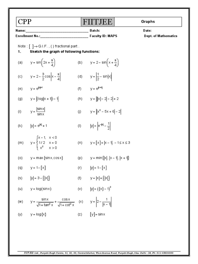 Graphs CPP | PDF | Calculus | Equations