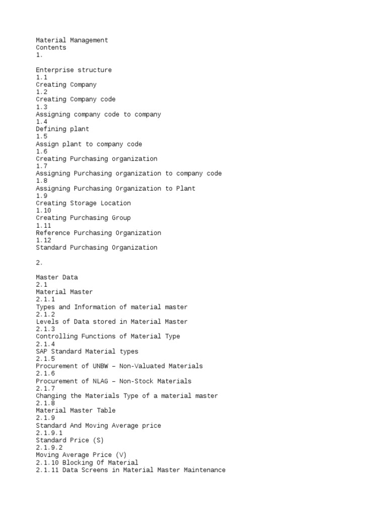 SAP Material Management Guide | PDF | Invoice | Receipt
