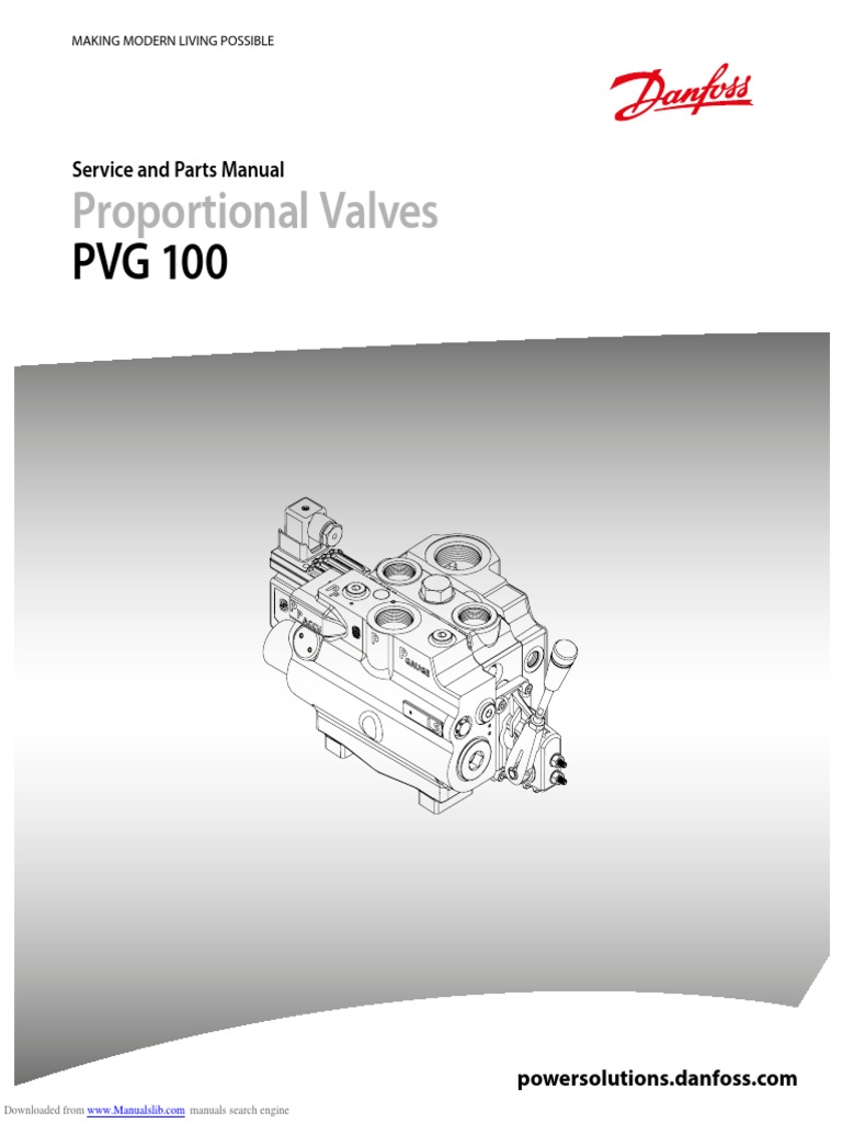 Proportional Valves: Service and Parts Manual | PDF | Valve | Pump