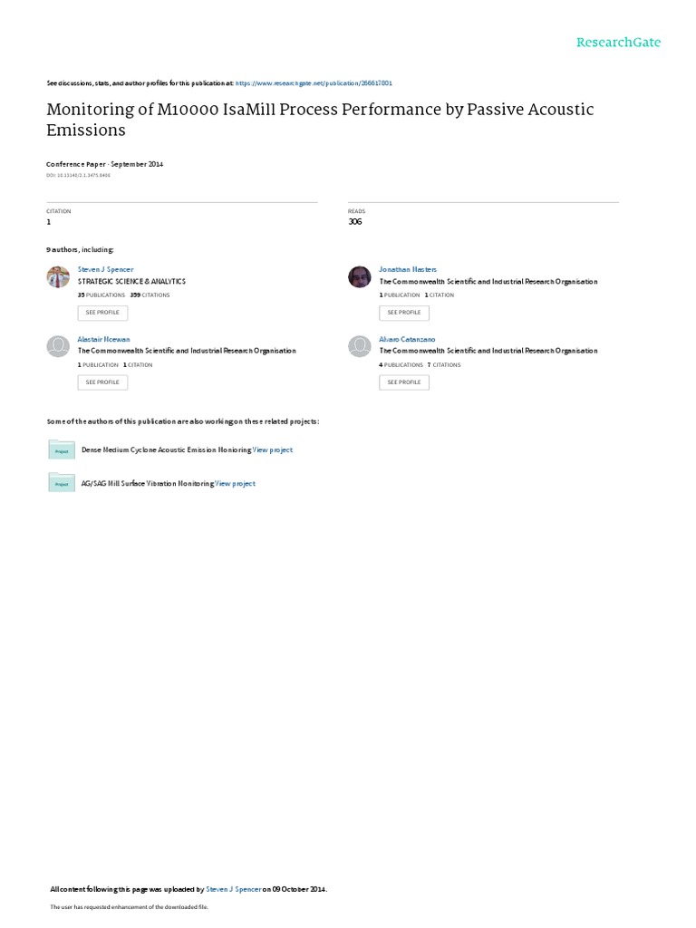 IsaMill Process Performance | Download Free PDF | Mill (Grinding)