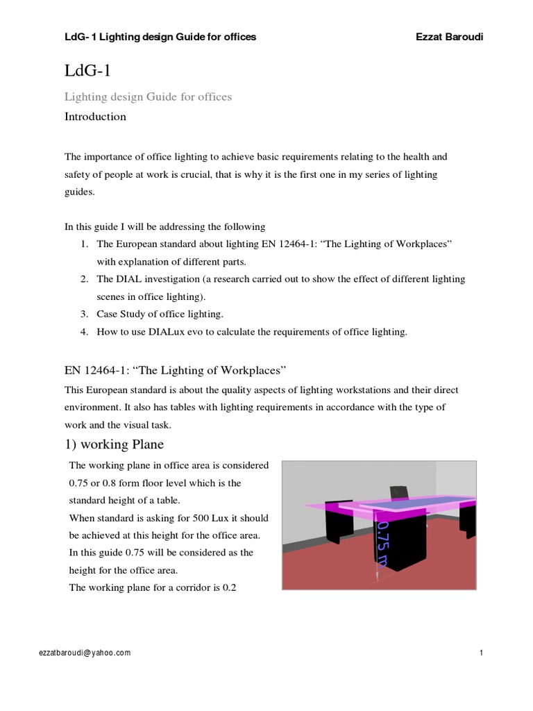 Office Lighting Design Guide | PDF | Lighting | Light