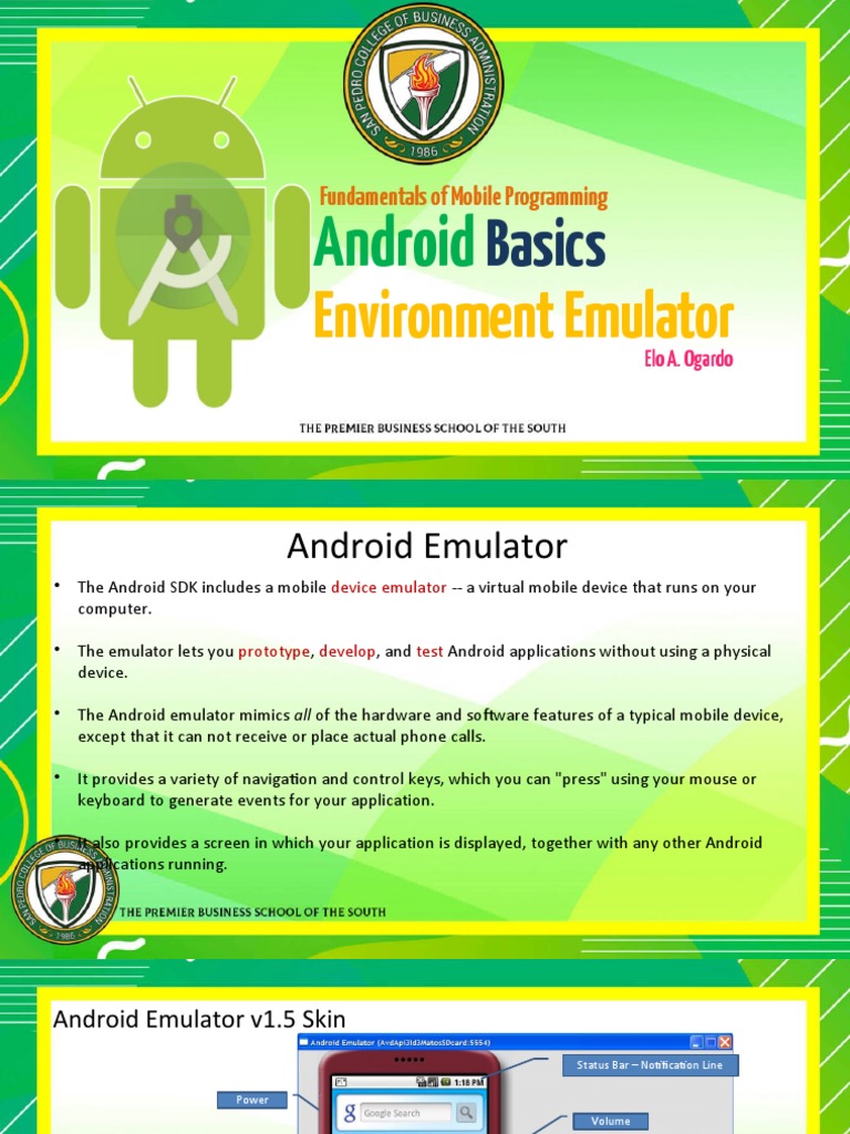 Android Emulator | PDF | Android (Operating System) | Computer File