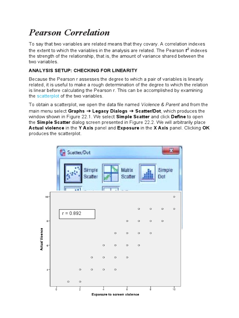 Pearson Correlation - SPSS L9 | PDF | Scatter Plot | Correlation And Dependence