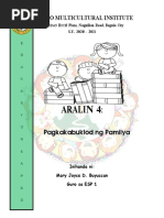 ESP 1 QUARTER 3 WEEK 4 Pagsunod Sa Utos NG Magulang at Nakakatanda | PDF