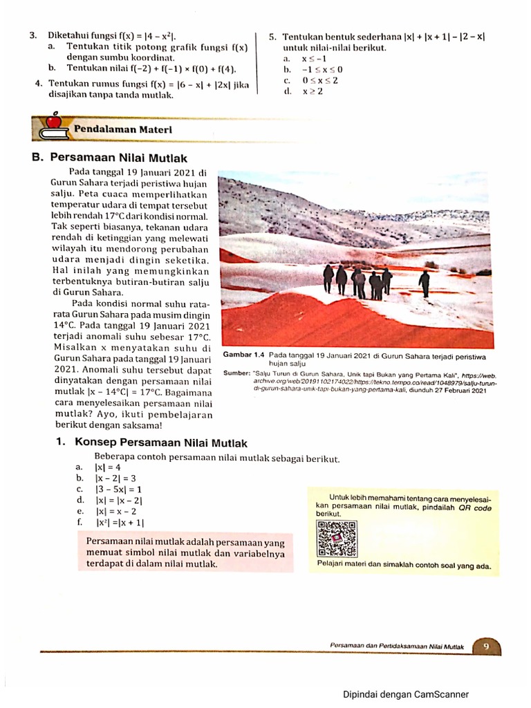 Persamaan Nilai Mutlak | PDF