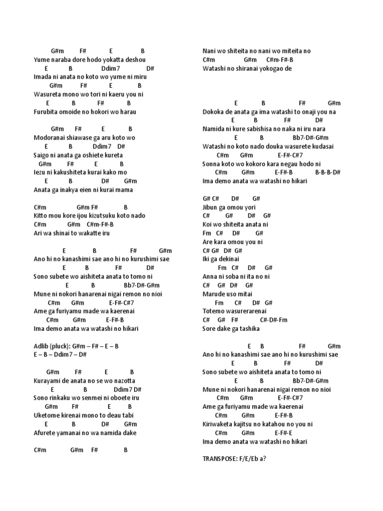 Lemon Chords | PDF