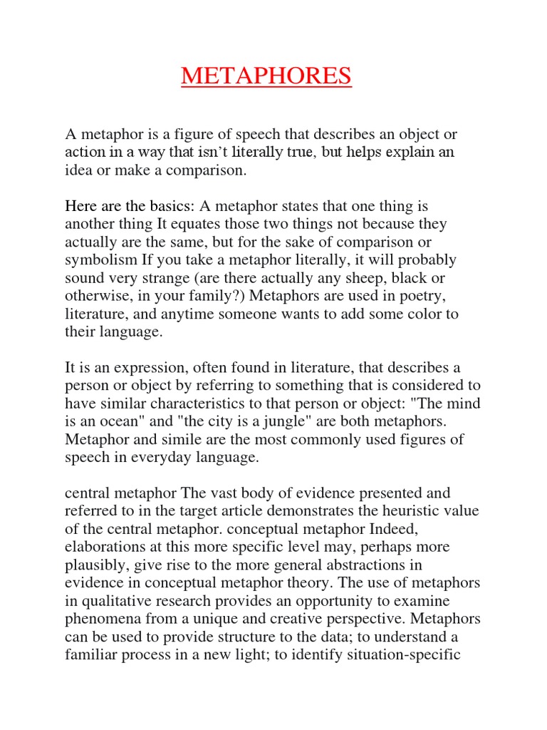 Metaphor Es | PDF | Metaphor | Romeo And Juliet