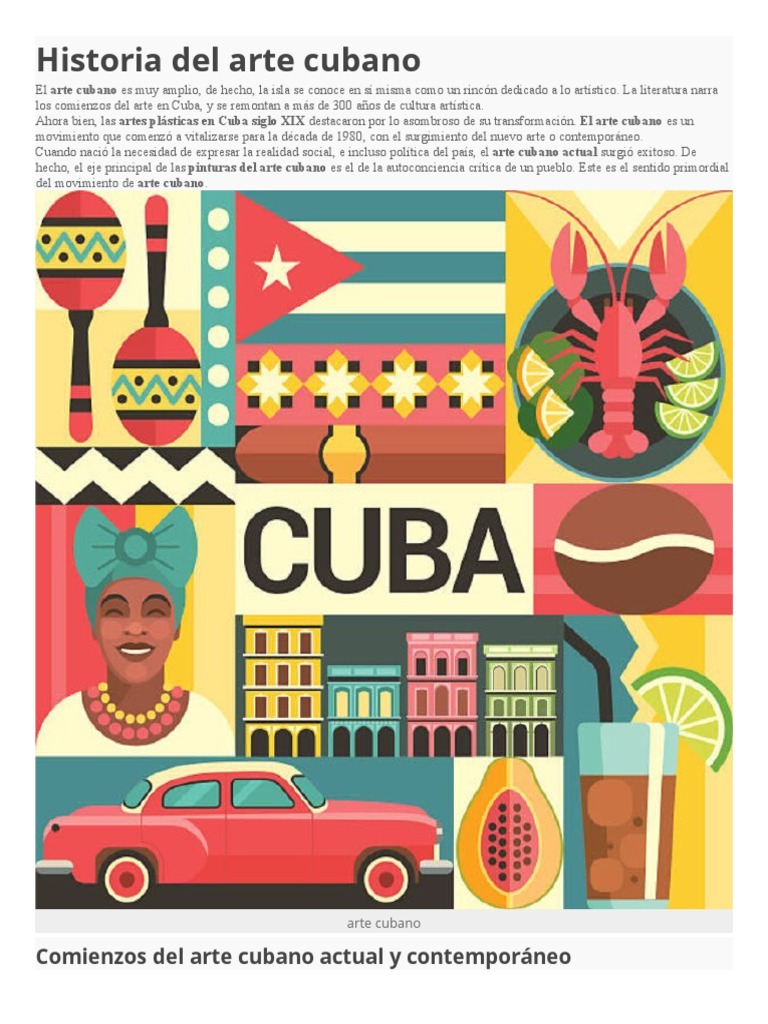 Evolución del arte cubano contemporáneo | PDF | Cuba | Pinturas