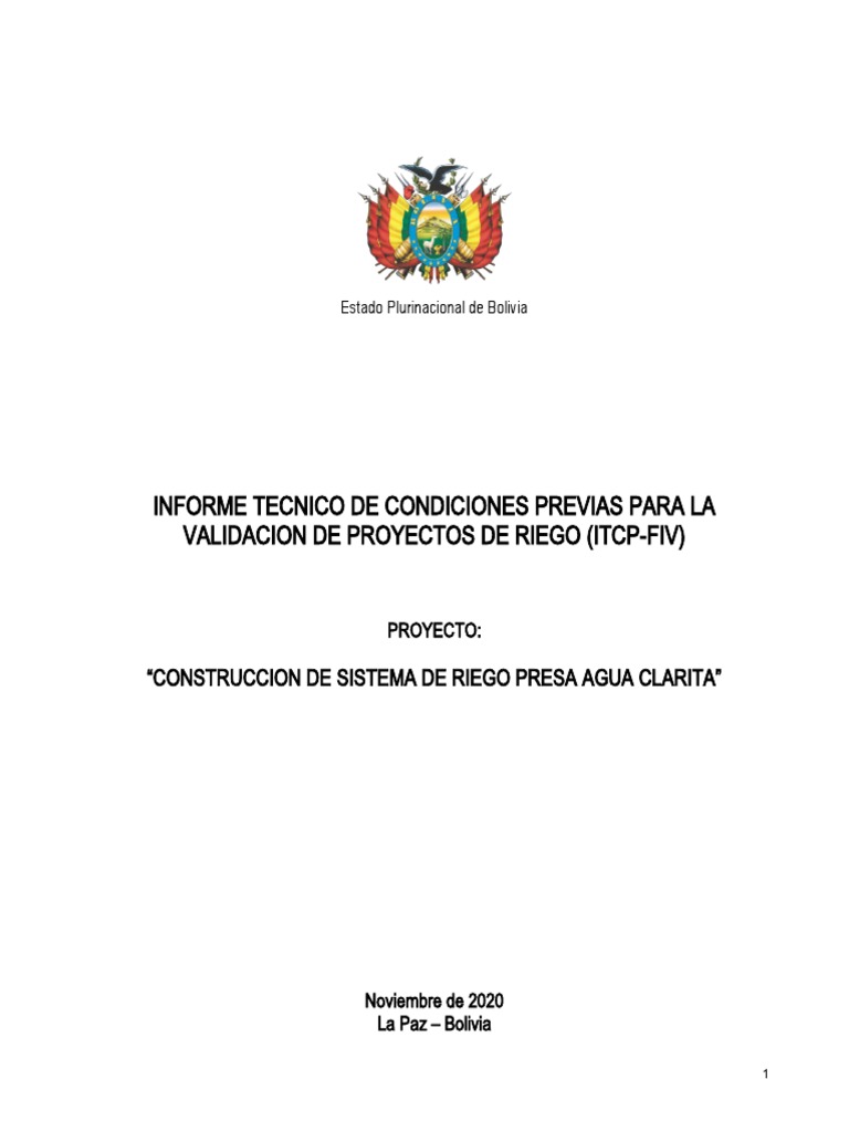 Itcp Modelo | PDF | Riego | Agua