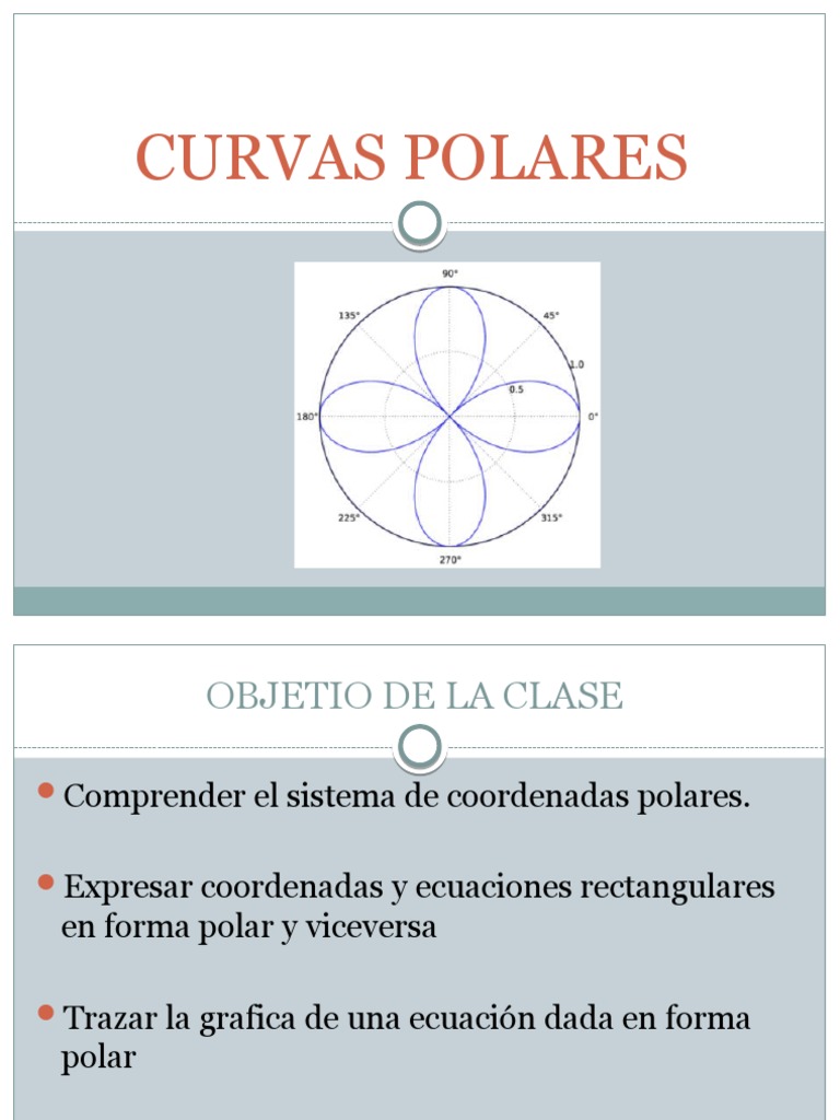Curvas Polares | PDF | Sistema coordinado | Análisis matemático