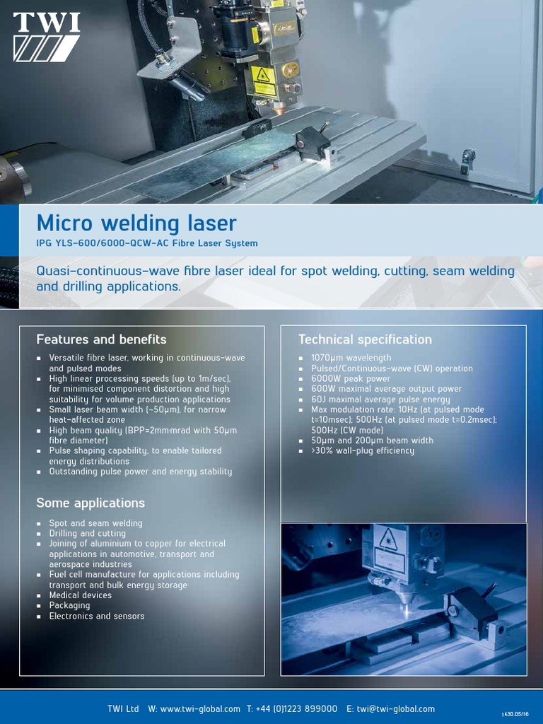 IPG QCW Fibre Laser System Overview | PDF