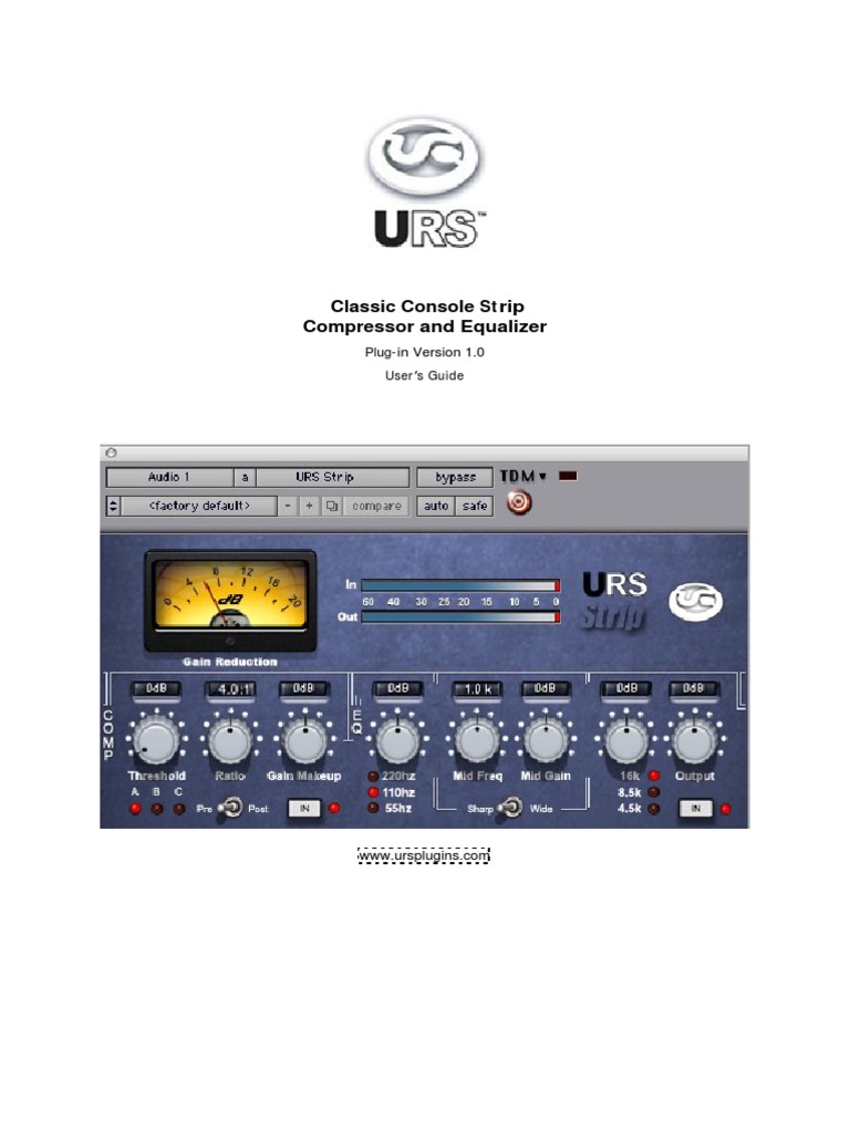 Classic Console ST Rip Compressor and Equalizer: Plug-In Version 1.0 User S Guide | PDF ...