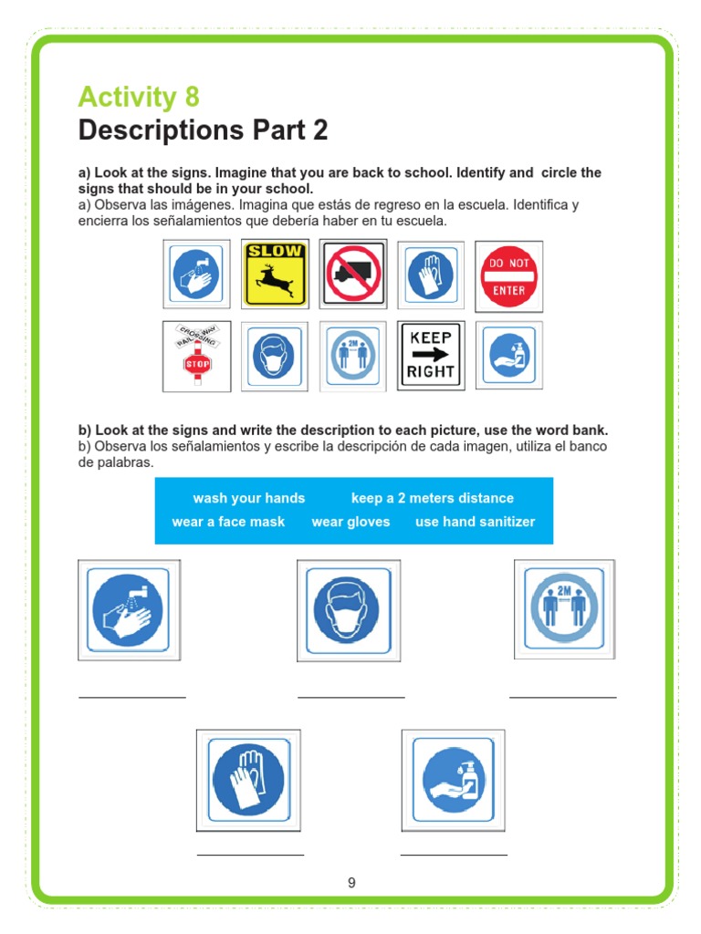Signs and Warnings ESL Activity | PDF