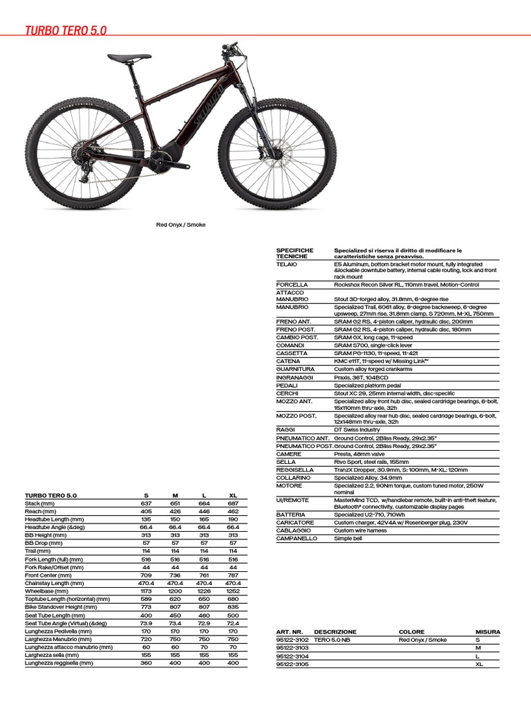 Specialized Turo Tero | PDF | Vehicle Technology | Outdoor Recreation