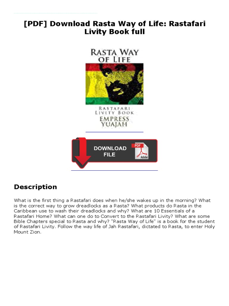 (PDF) Download Rasta Way of Life: Rastafari Livity Book Full | PDF