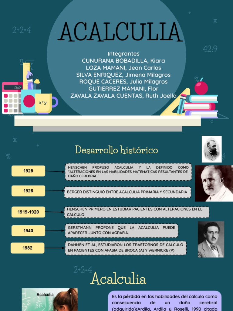 Acalculia | PDF | Afasia | Dislexia