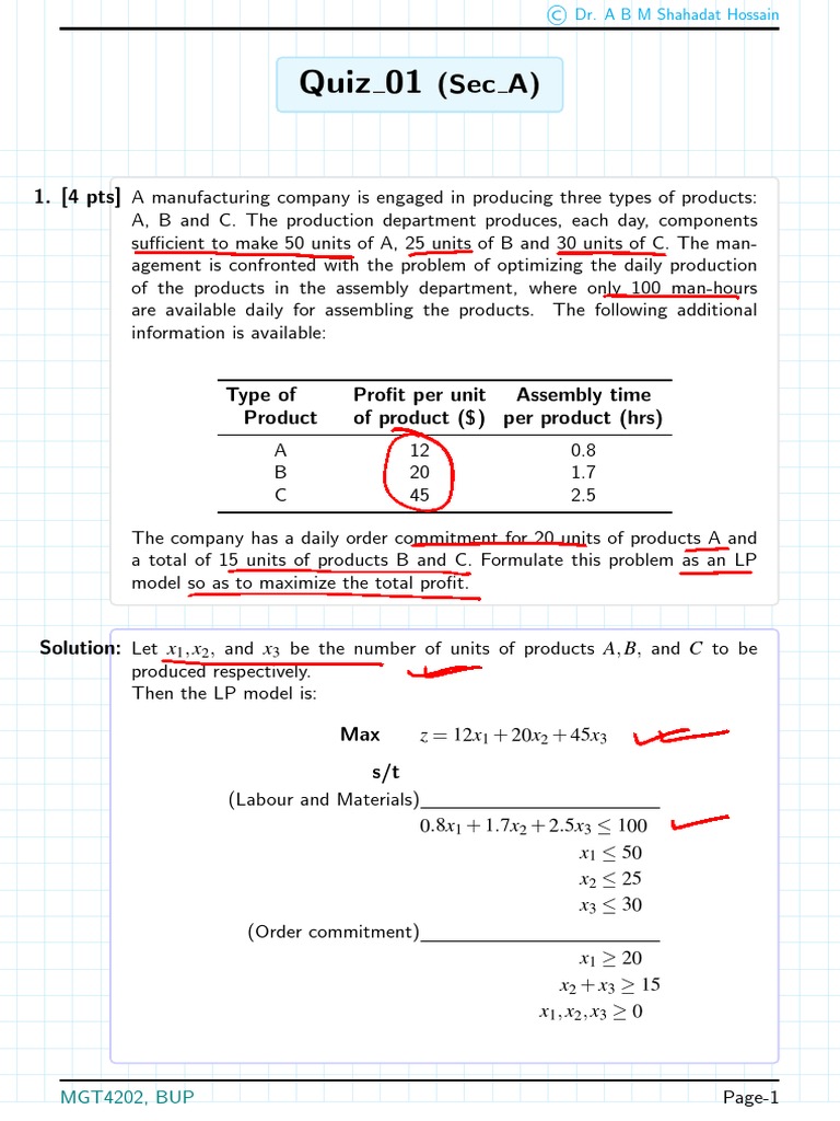 Quiz 01: (Sec A) | PDF | Theoretical Computer Science | Graph Theory