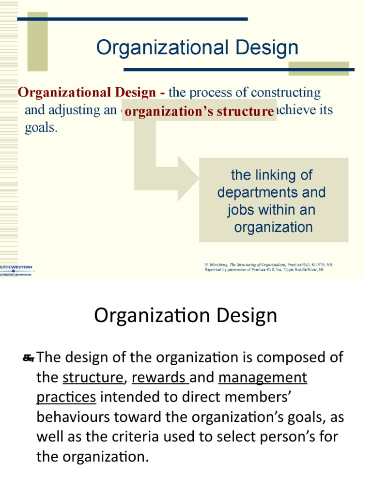 Organizational Design | PDF | Organizational Structure | Systems Theory