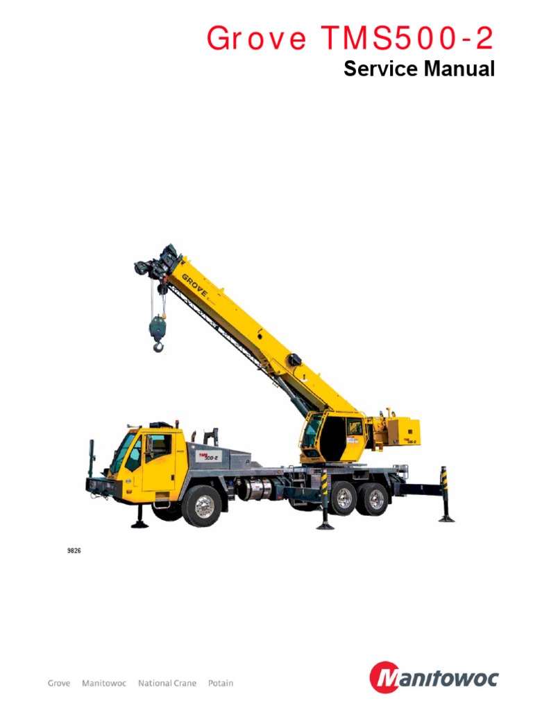 Grove TMS500-2: Service Manual | PDF | Manufactured Goods | Vehicles