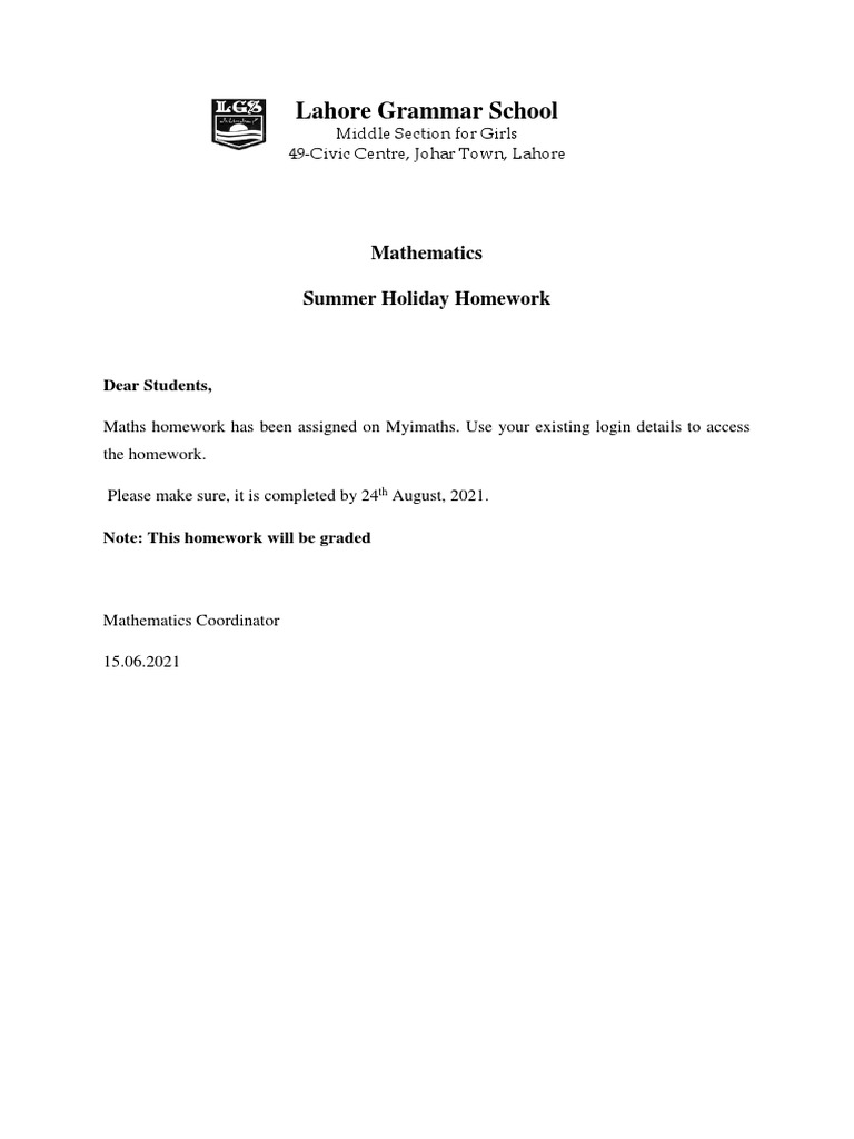 Mathematics Class 8 Holidays Homework 2021 | PDF