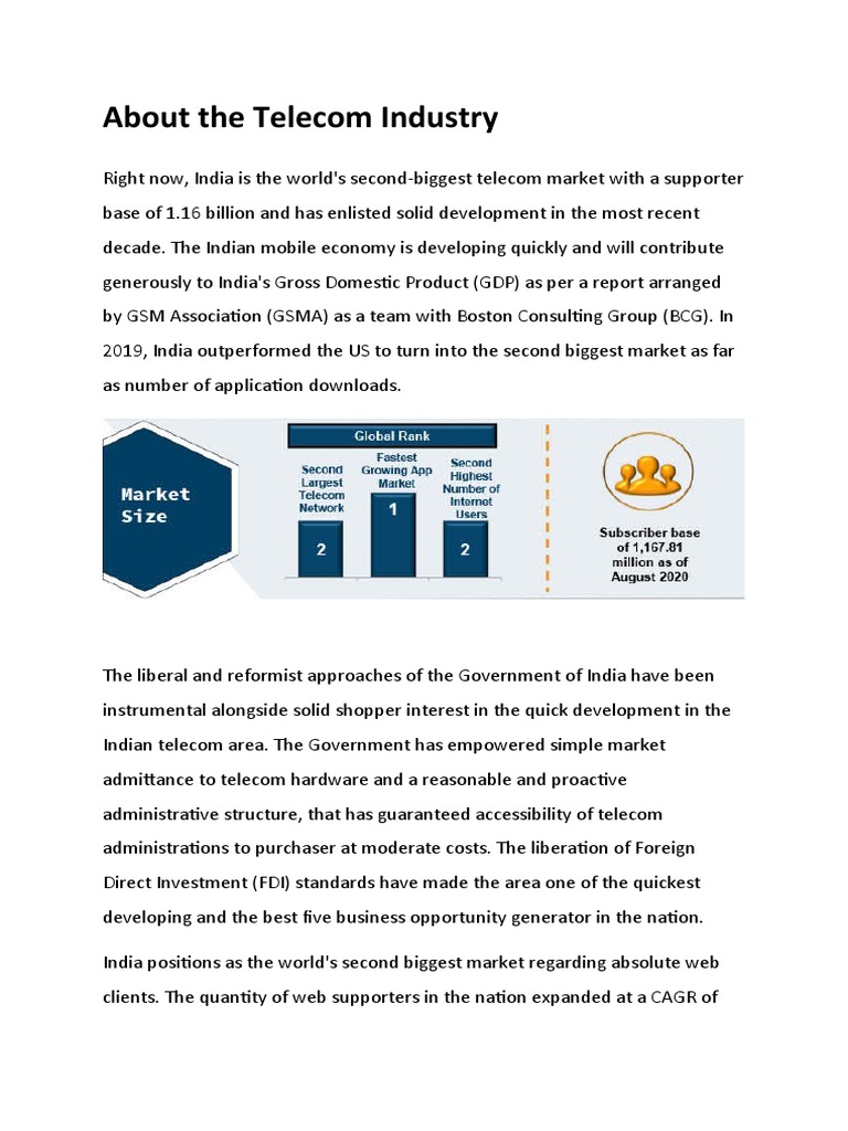 India's Telecom Market Insights | PDF | Economies | Business