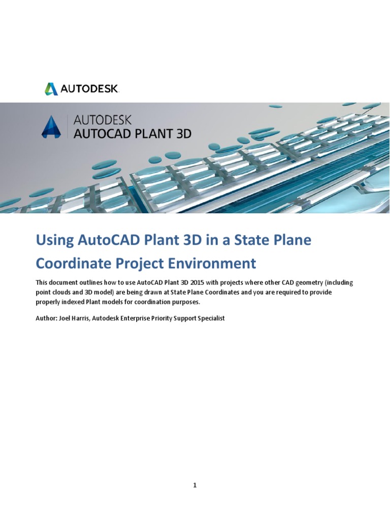 Using Plant 3D in A State Plane Coordinate Project Environment ...
