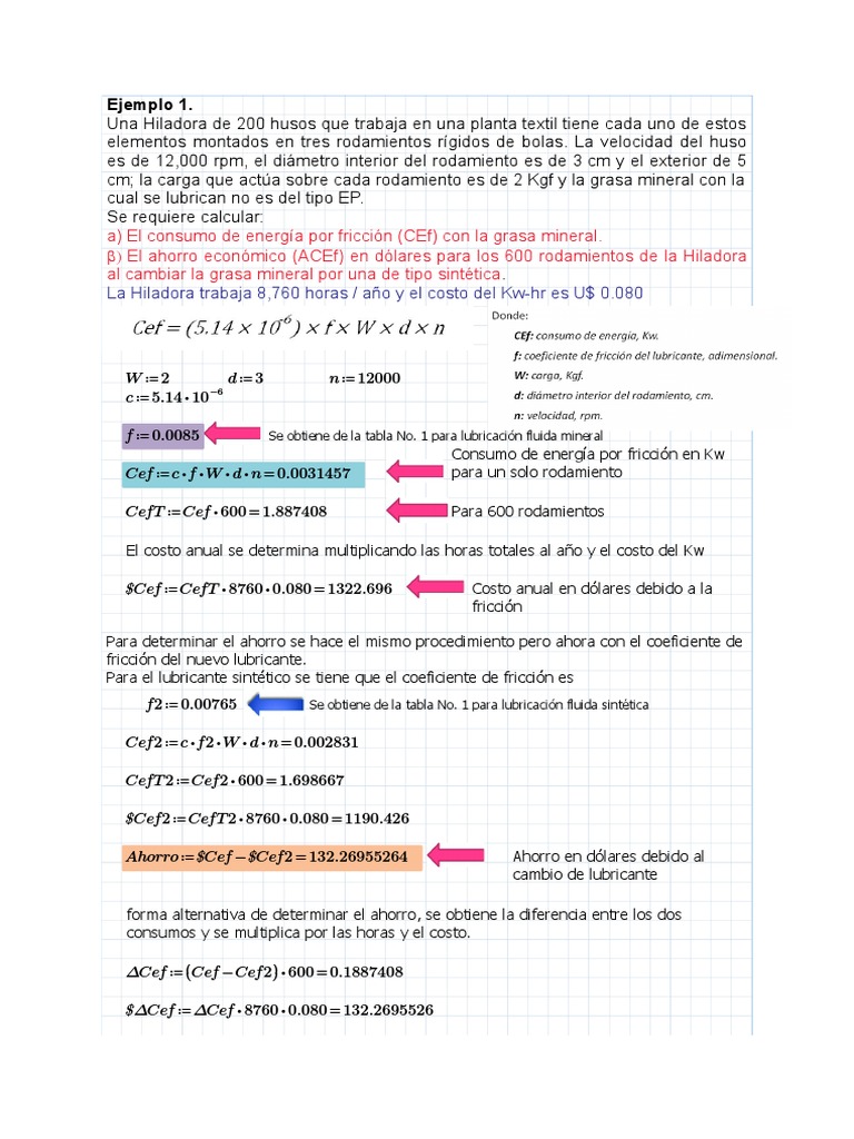 Ejemplo Calculo de Cef | PDF