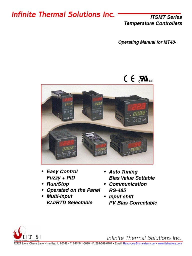 MT48-R Temperature Controller Manual | PDF | Thermocouple | Amplifier
