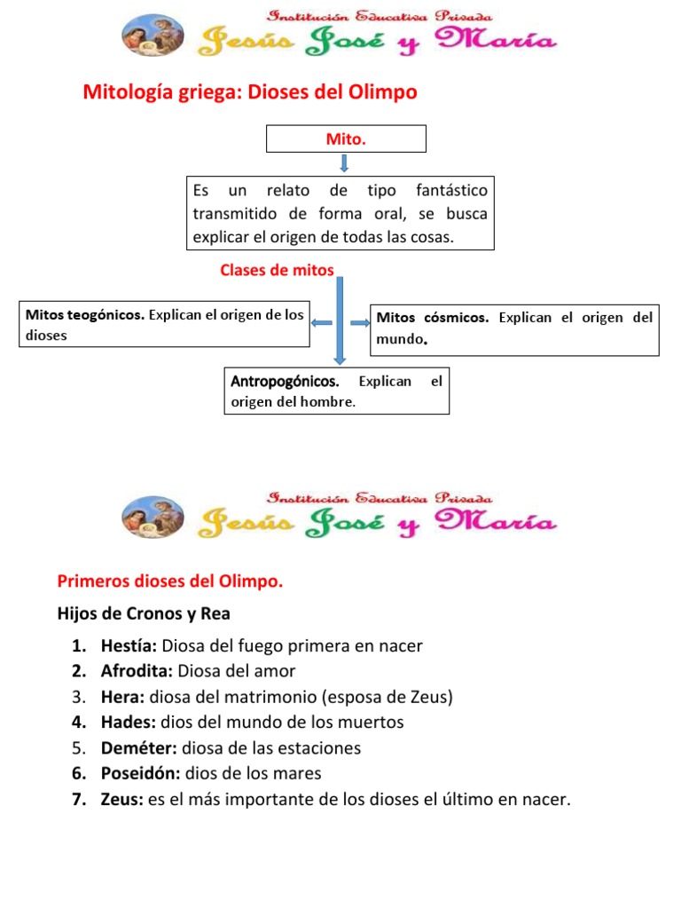 Primeros Dioses Del Olimpo | PDF