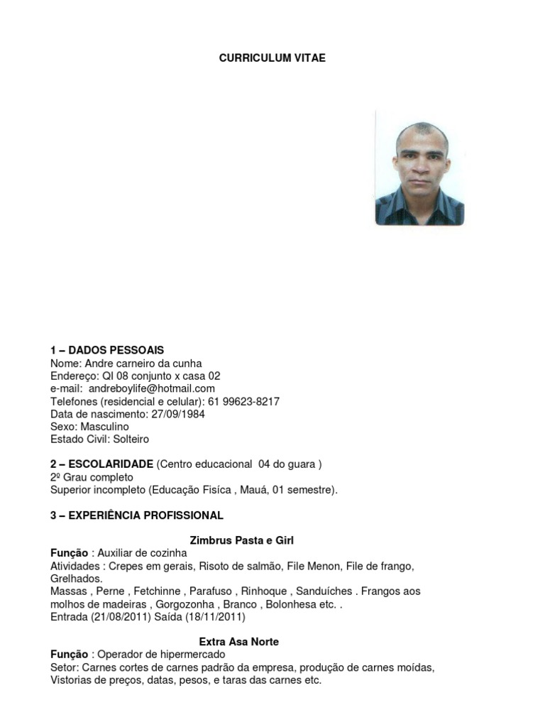 Curriculo Andre Carneiro | PDF