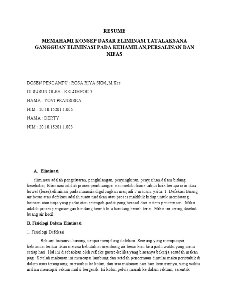 Resume KDK Kelompok 3 | PDF