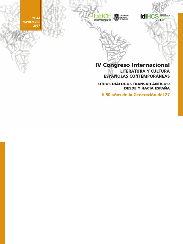 PROGRAMA IV CONGRESO Terminado | PDF | Ciencias sociales
