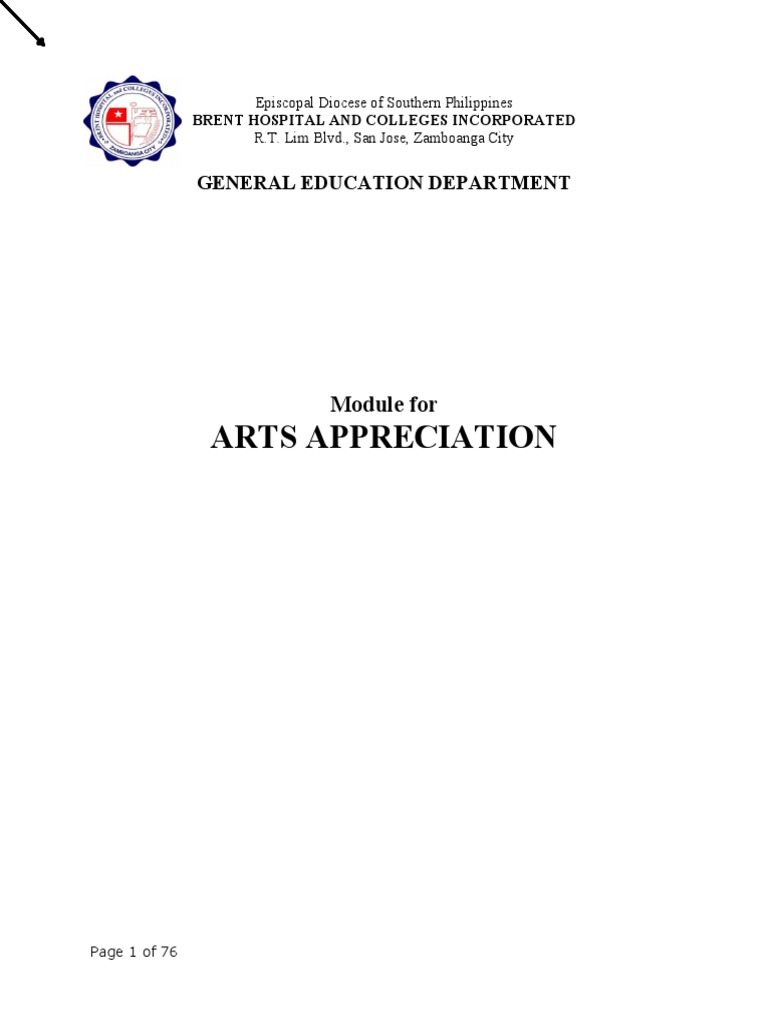 Arts Appreciation Module | PDF | Aesthetics | Humanities